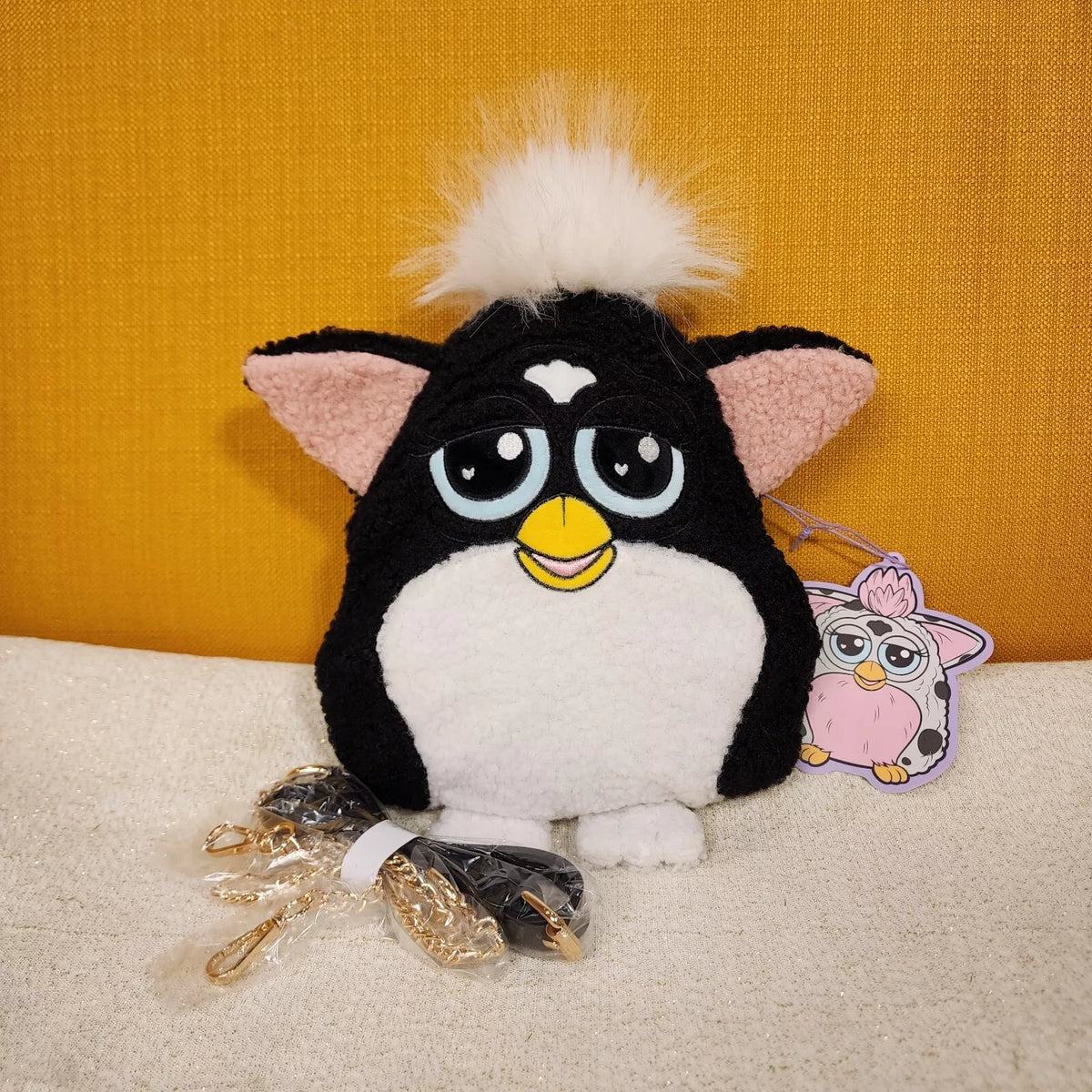 Furby Plush Cosplay Black Crossbody Shoulder Bag – Get Lojos Mojo